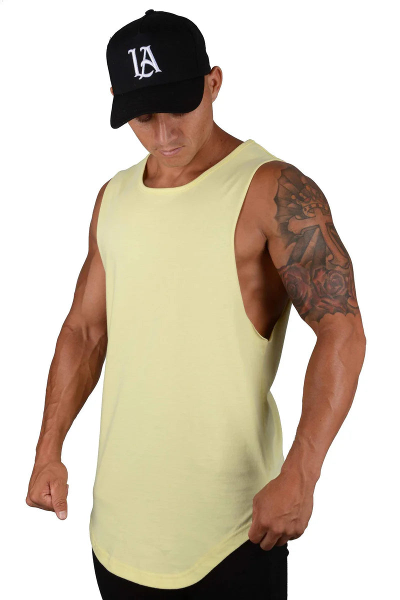 308 Muscle Tanks Pastel Yellow
